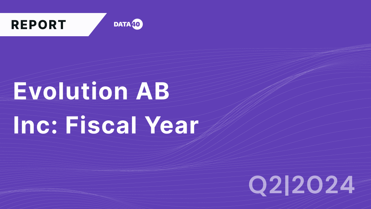 Evolution Ab Publ Q2fy24 Report Overview