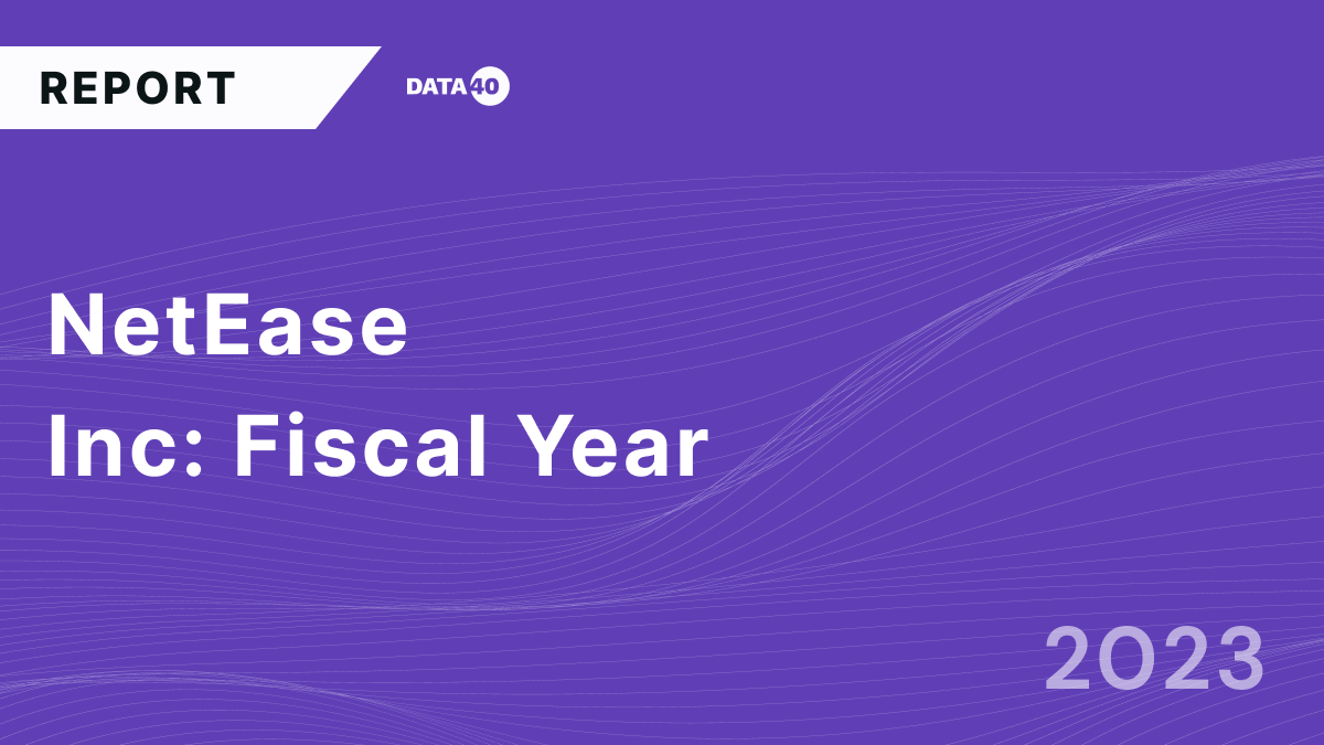 NetEase, Inc Full Fiscal Year 2023 Report Overview