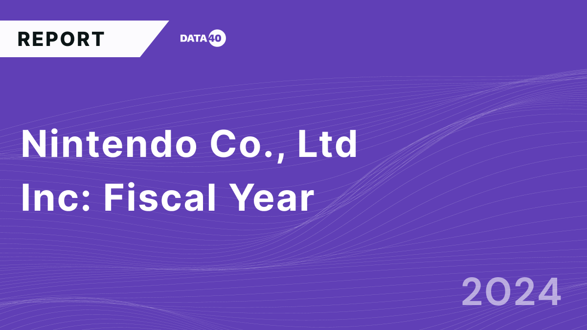 Nintendo Co., Ltd Full Fiscal Year 2024 Report Overview
