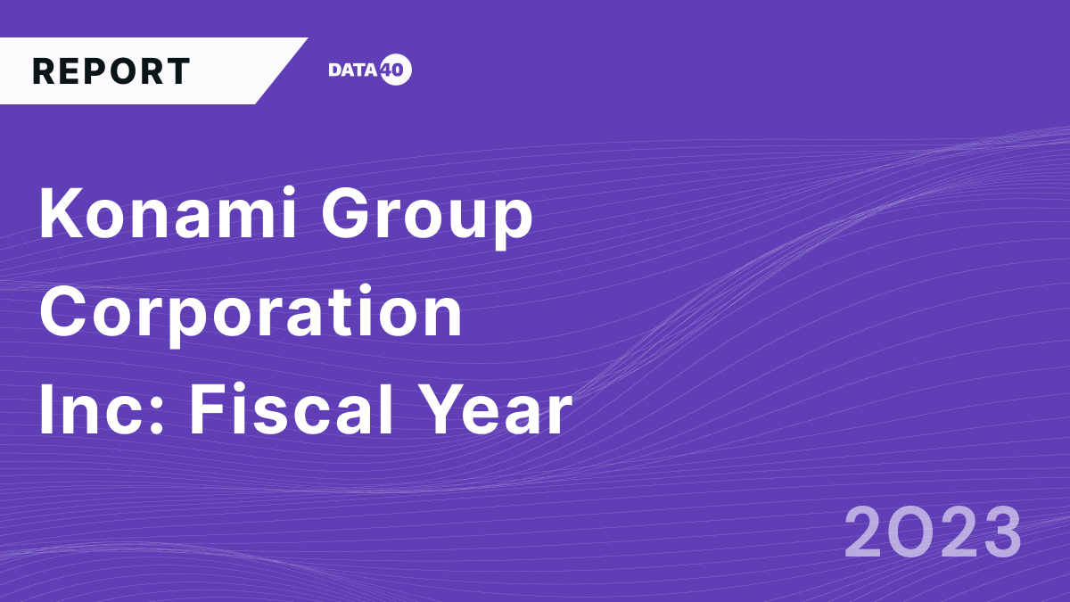 Konami Group Corporation Full Fiscal Year 2023 Report Overview