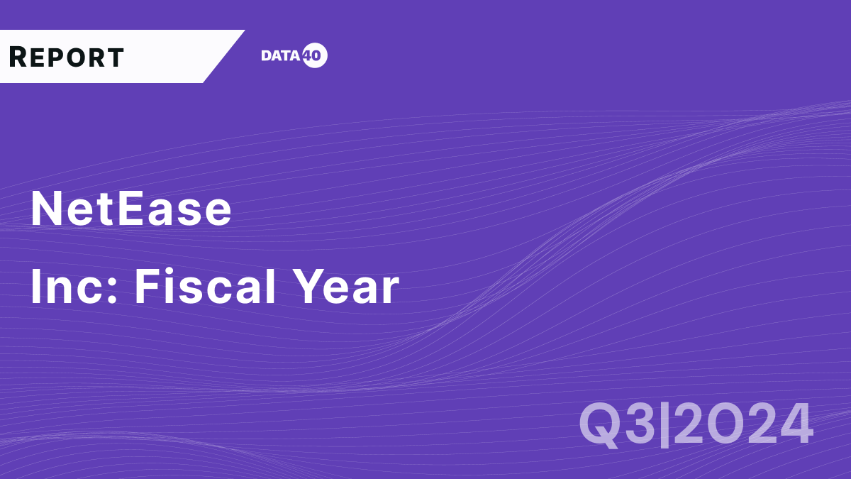 NetEase, Inc Q3FY24 Report Overview