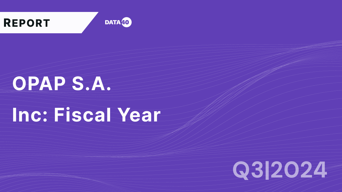 OPAP S.A. Q3FY24 Report Overview